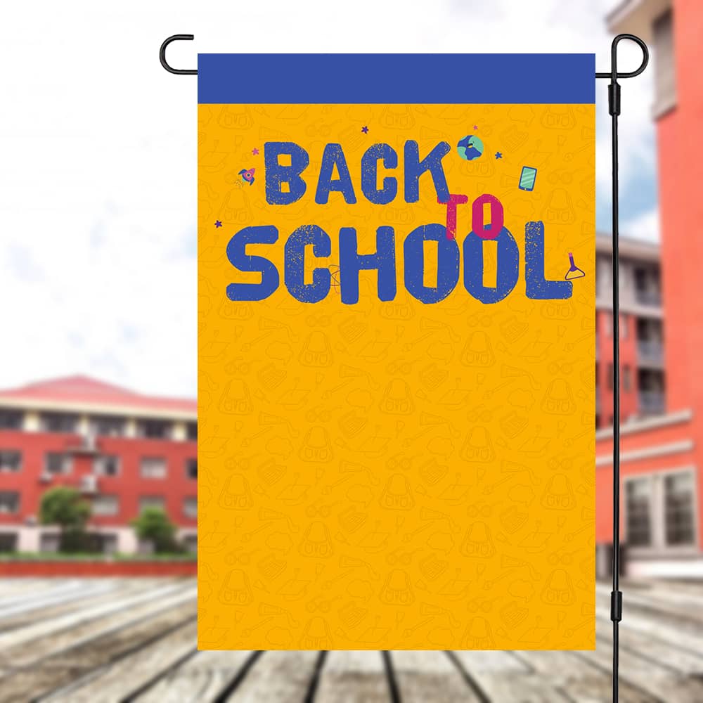 Personalized Flag Photo With Back To My School – Printeque