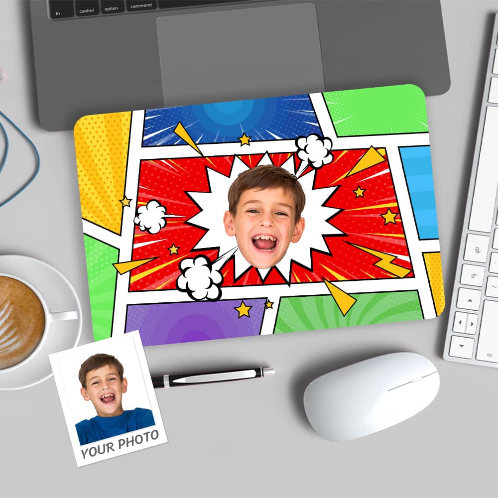 Round Mouse Pad Personalized Photo With Child – Printeque